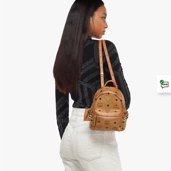 MCM | Bags | Authentic Mcm Stark Bebe Boo Side Studs Backpack In ...